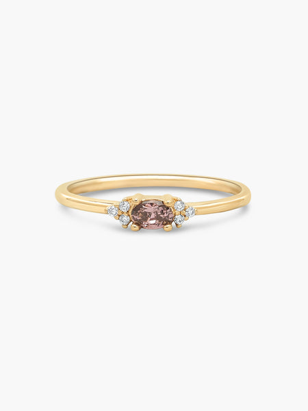 Dainty Oval Ring - Pink – The Faint Hearted